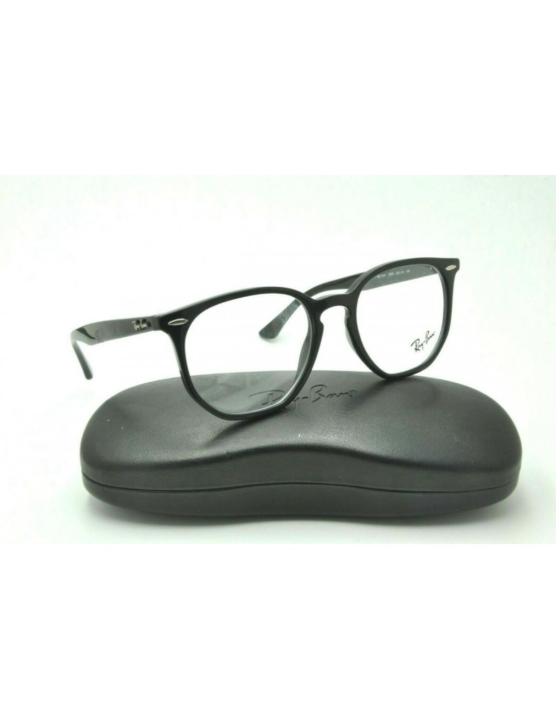 Lentes de sol Ray Ban Oftalmico Rb7151 2000 Hexagonal Negro Brillante