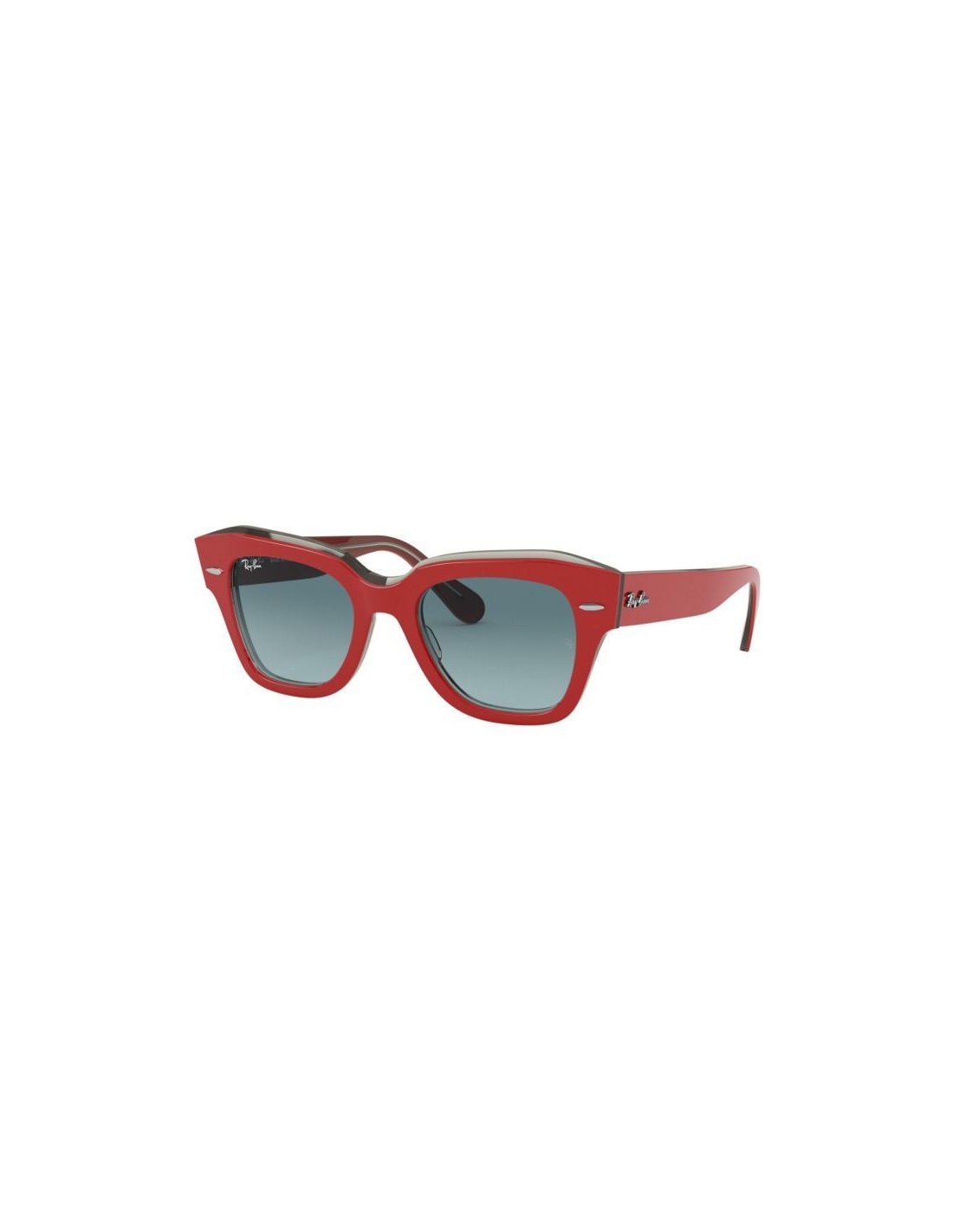 Lentes de sol Ray Ban Rb2186 12963M State Street Azul Degradado Rojo