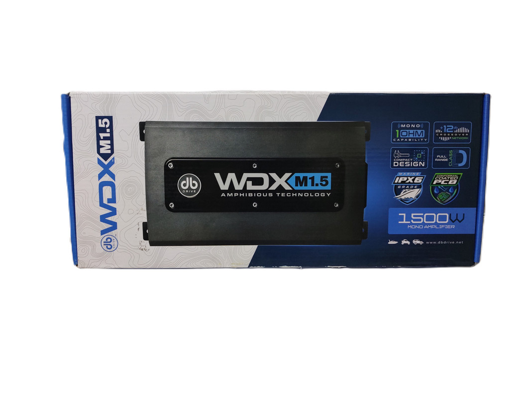 Amplificador Marino Monoblock DB Drive WDX M1.5 1500W Clase D.