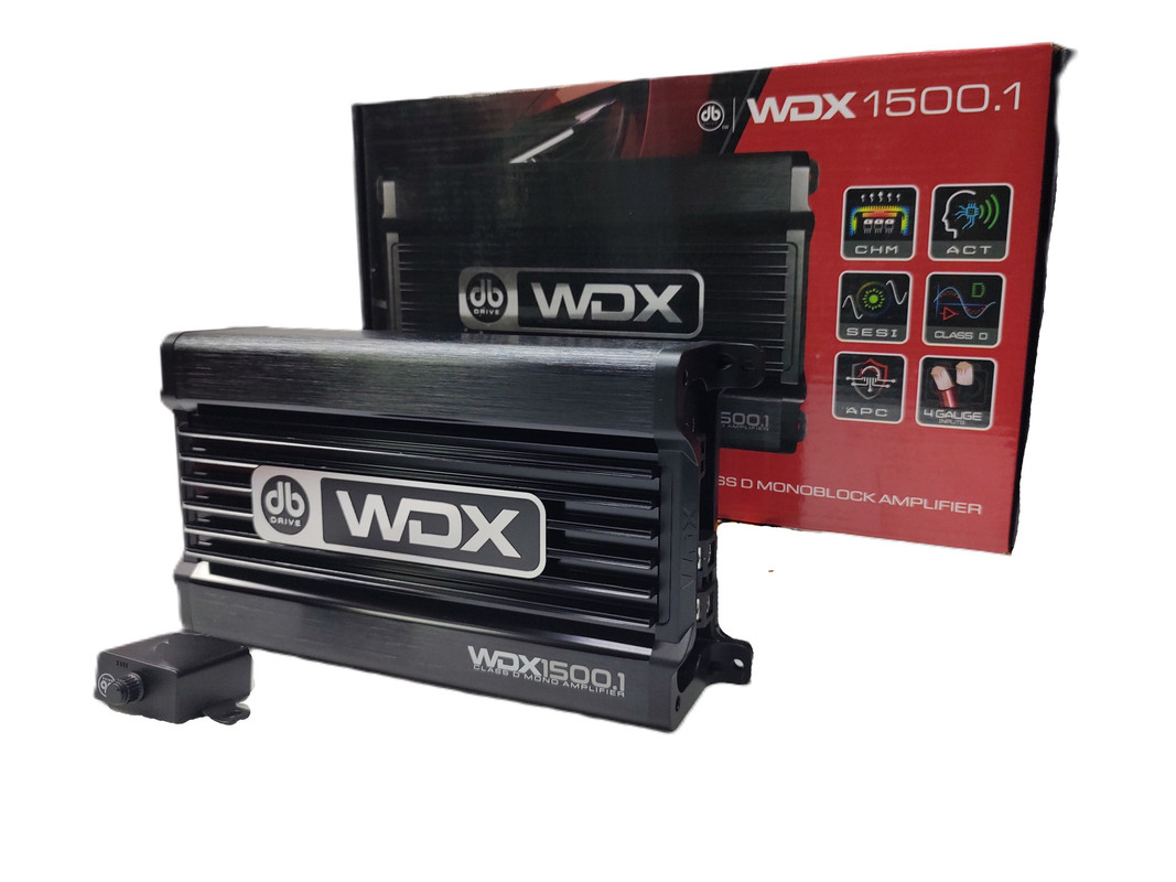 Amplificador Monoblock DB Drive WDX1500.1 1500w Clase D.