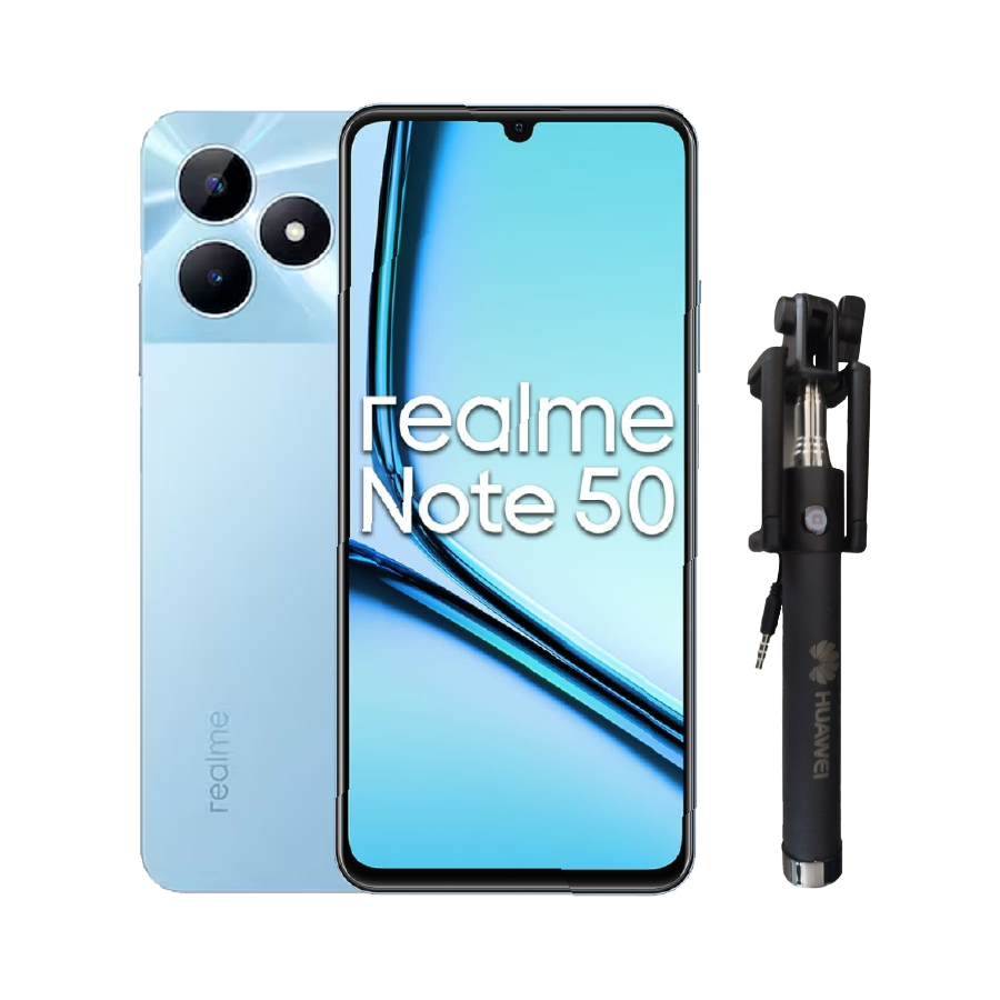 Realme Note 50 4/128GB Azul+ Selfie stick.