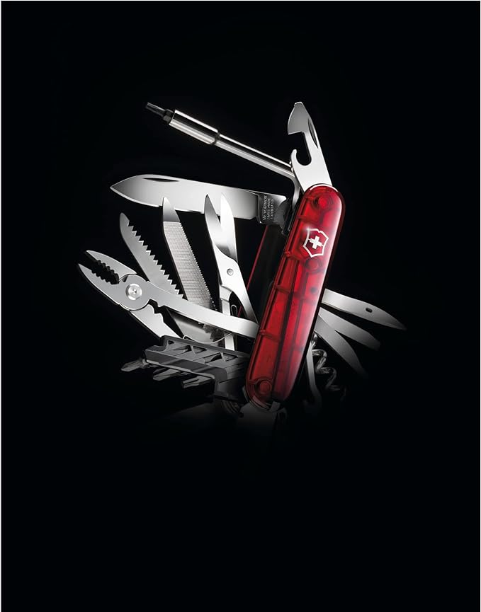Victorinox Navaja Cybertool, Roja Transparente, 39 Usos.
