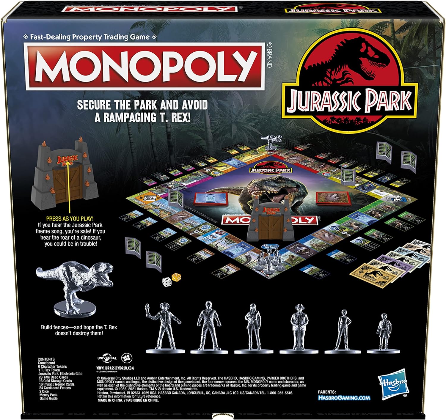 Hasbro Juego De Mesa Monopoly Jurassic Park - Game Center