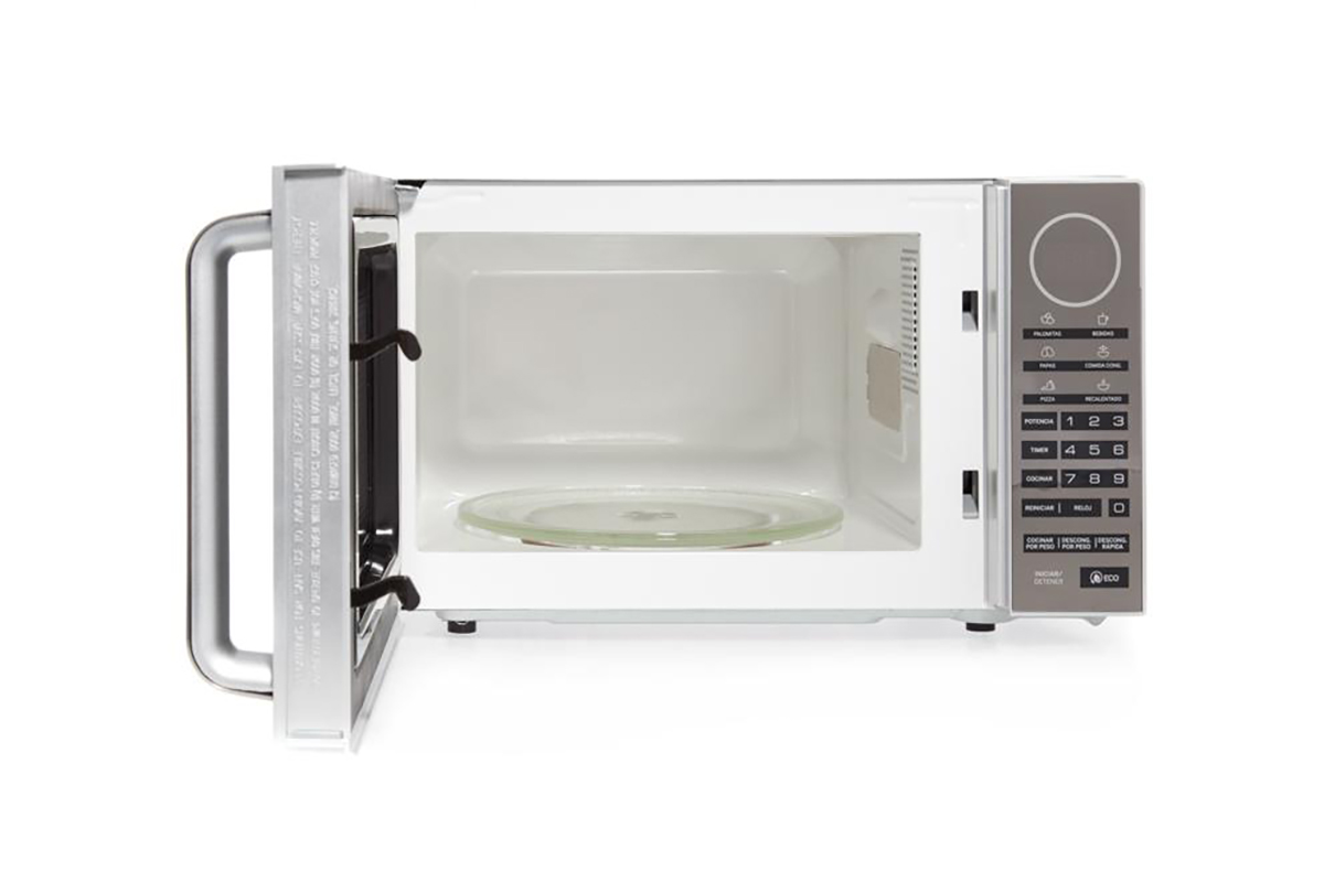 HORNO MICROONDAS 0.7P3 MANJILA DECORADO ESPEJO SILVER GENERAL ELECTRIC.