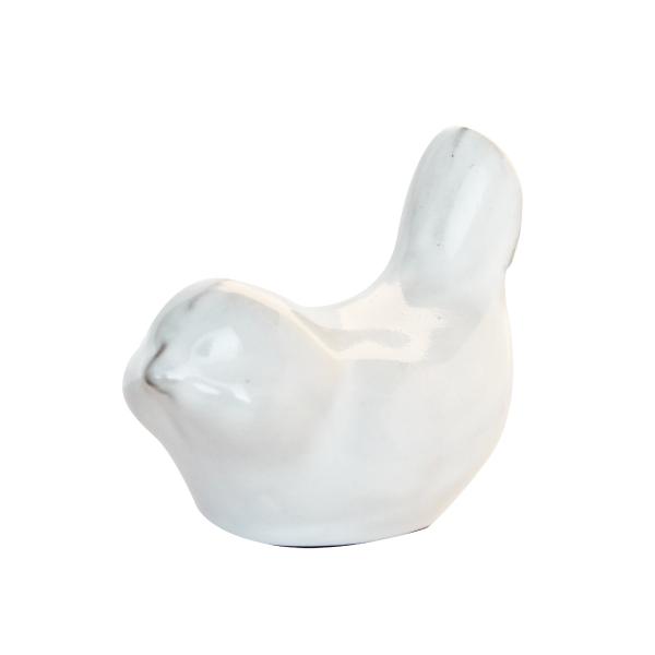 Pajaros de ceramica blanco cacheton de ceramica