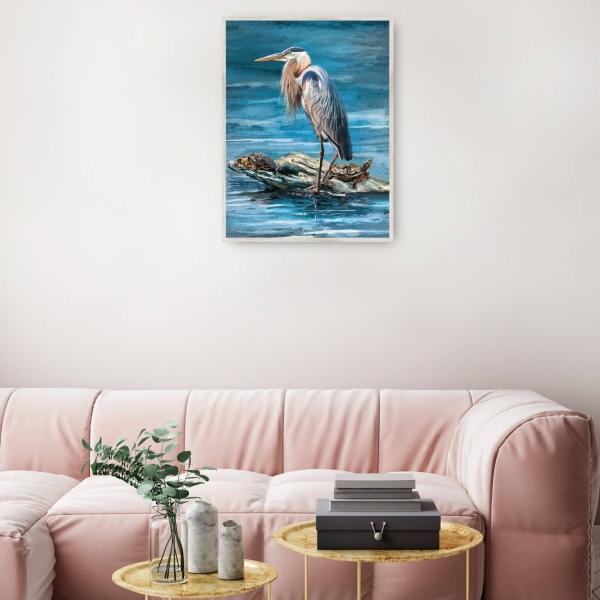 Cuadro Decorativo - Rey de las garzas 107 cm x 81 cm