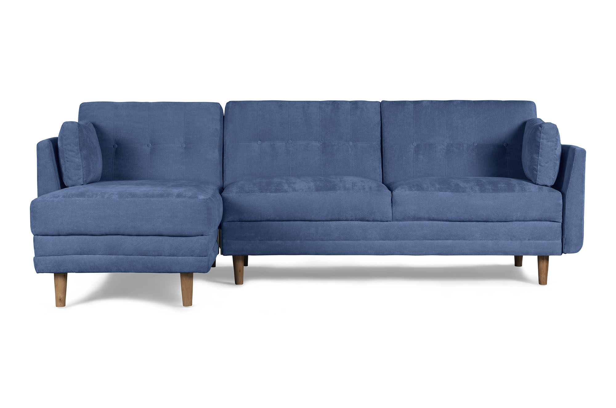 Sala Modular Aperol Azul Makora Beehive Memory Foam de velvet.