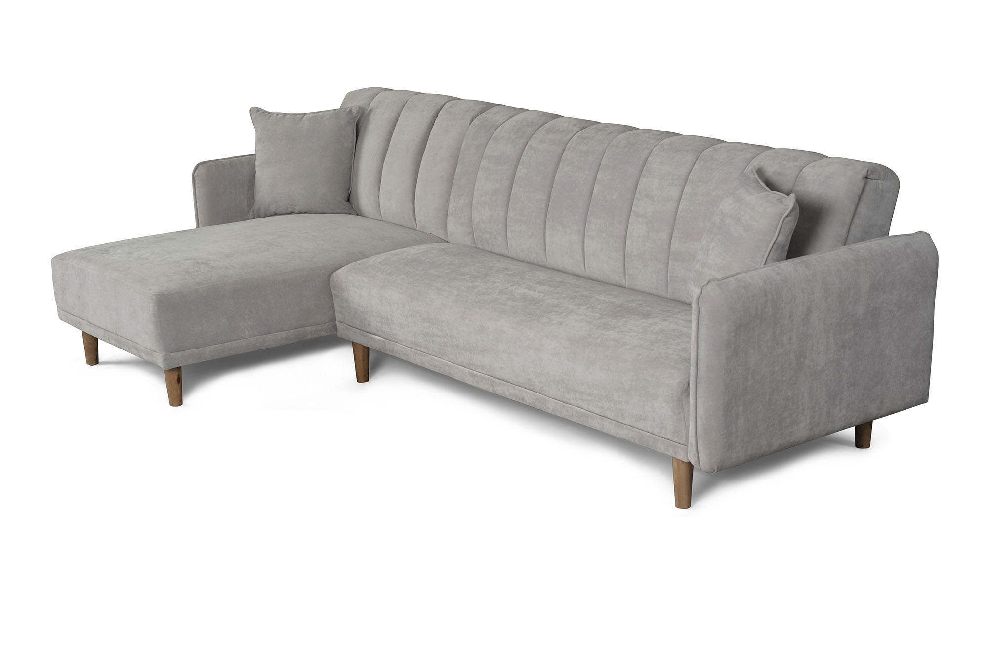 Sala Modular Bottari Gris Claro Makora Beehive Memory Foam De Velvet