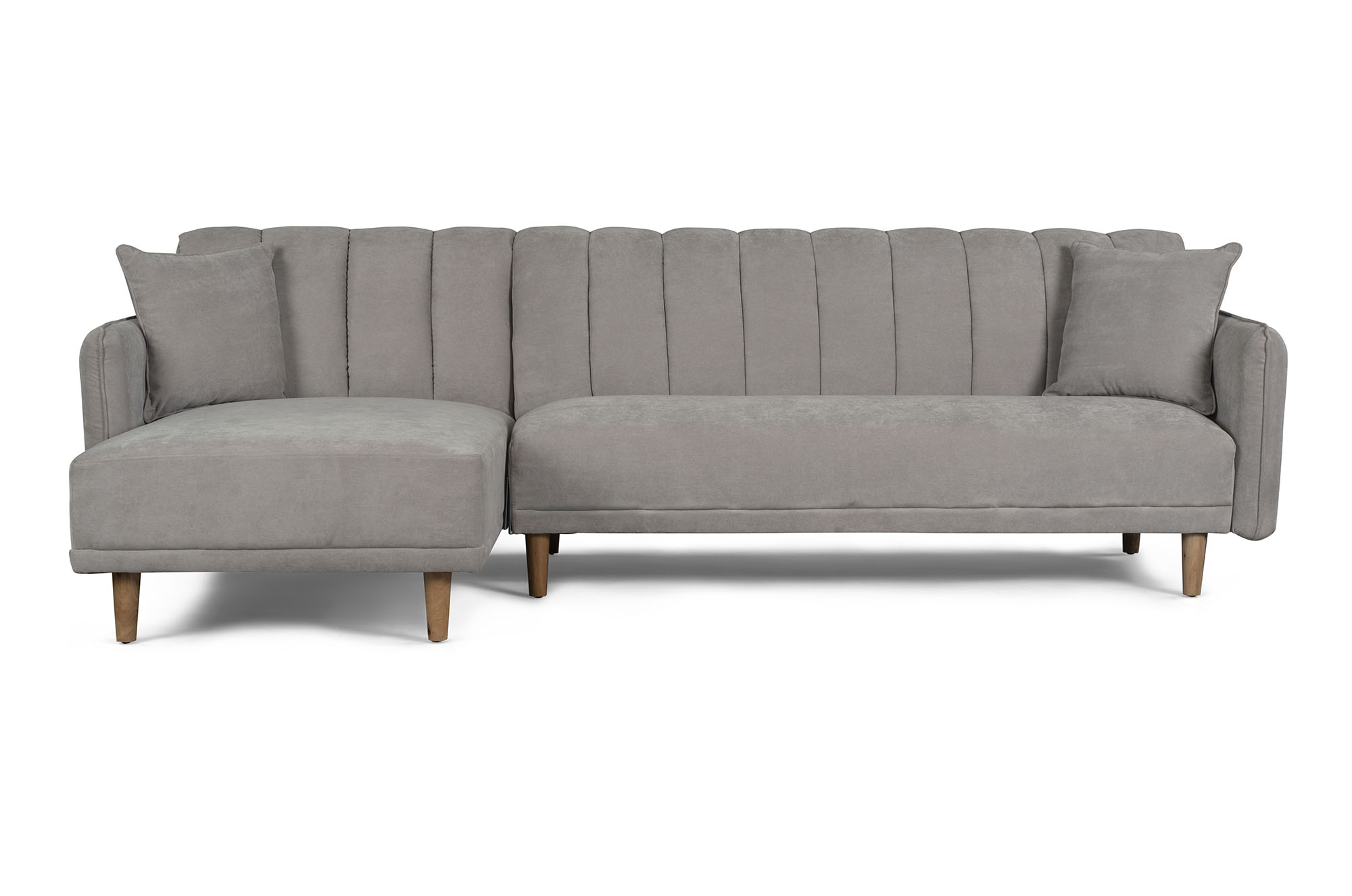 Sala Modular Bottari Gris Claro Makora Beehive Memory Foam De Velvet