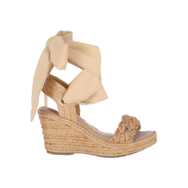 Alpargata De Plataforma Con Yute Ajuste Estilizado Para Mujer Color Beige