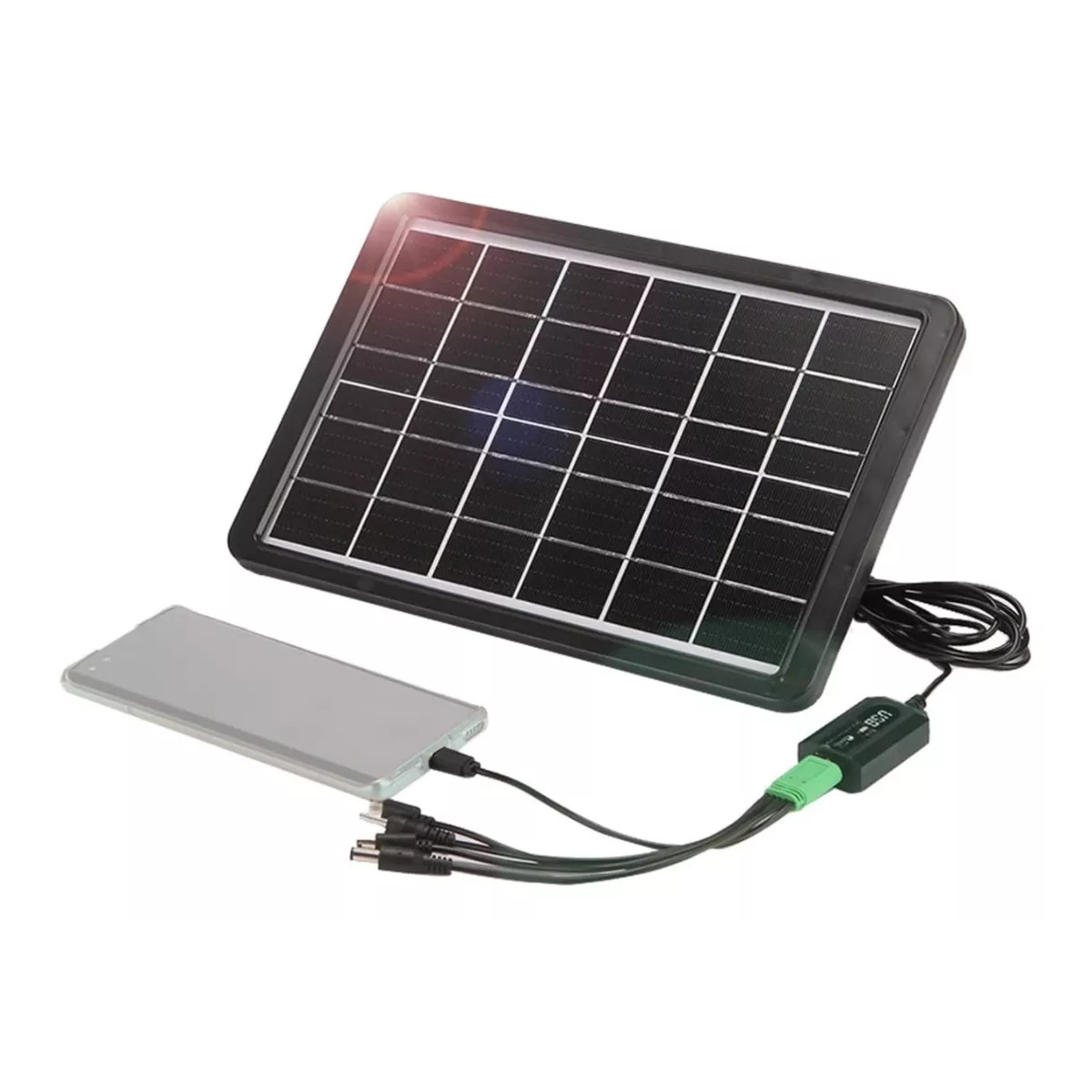 Panel Solar 8w Portátil Usb Cargador Ip65 Moreka Celular negro