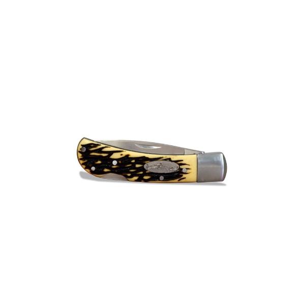Navaja C/ Mango Tipo Cuerno De Venado Acero Camping Wallis