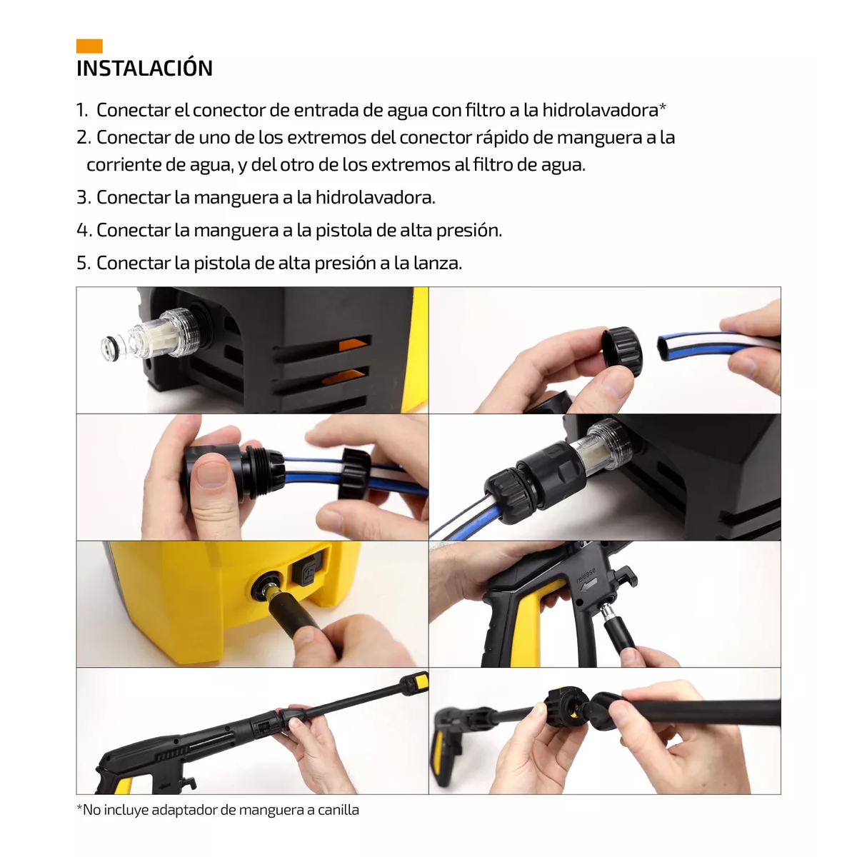 Hidrolavadora Electrica Femmto 1400w Alta presion 1600 Psi.