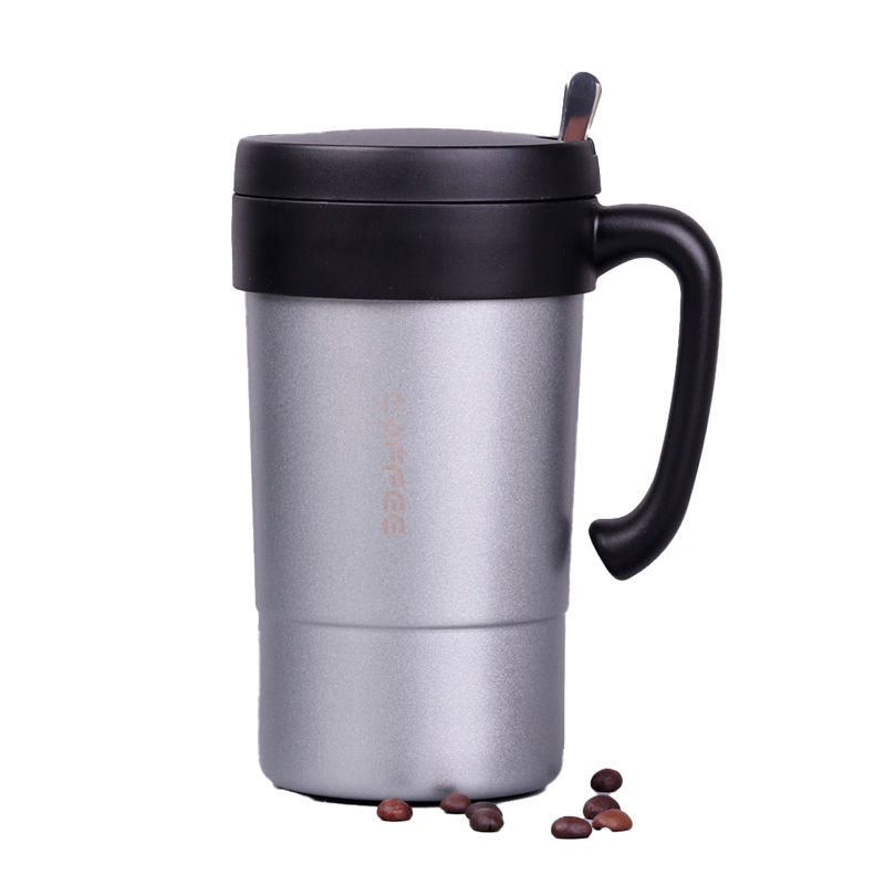 Taza termo Acero Inoxidable oficina hogar 550ml CY53 Plata