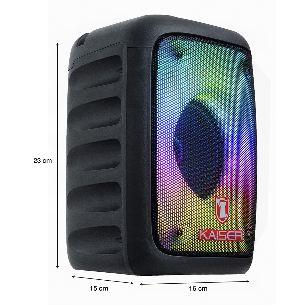 Bafle Kaiser 4 Flama Ksw-7004 Color Negro