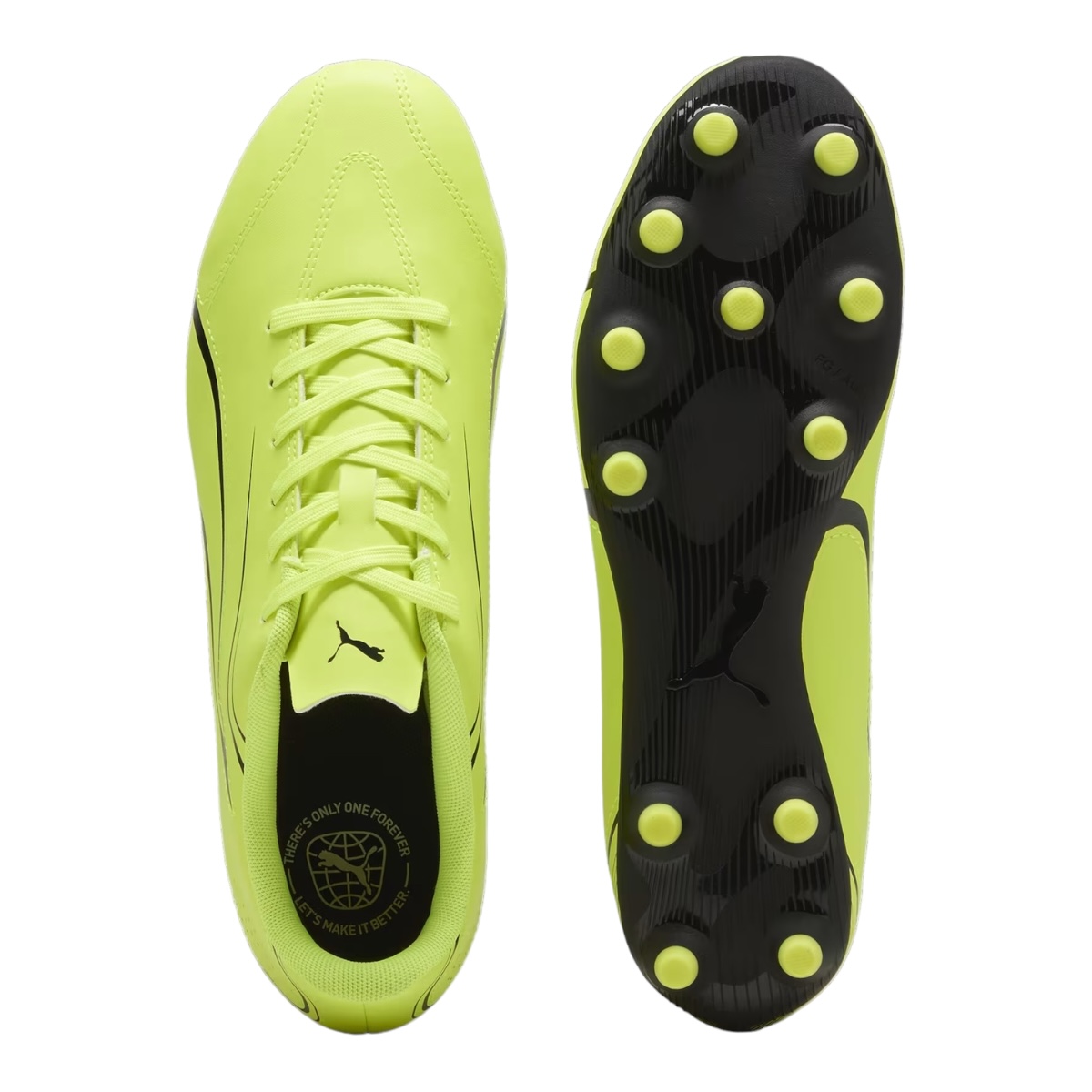 Taquete Puma Victoria Color Verde Limon Futboll Para Hombre 100% Original