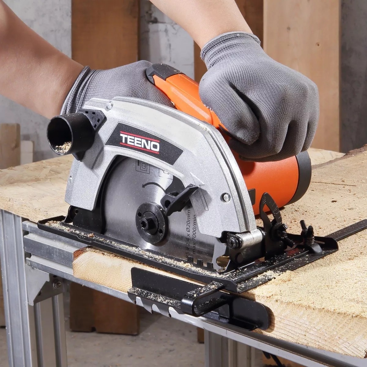 Sierra Circular Teeno Disco 1500w 7-1/4 Naranja