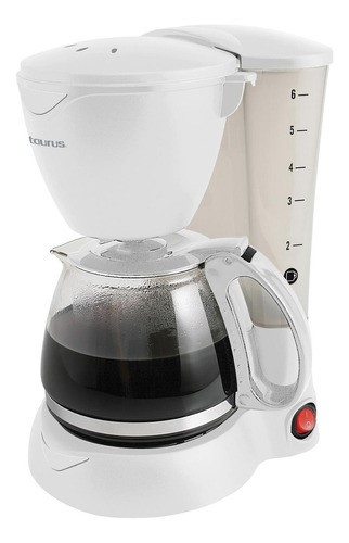 Cafetera Taurus De Goteo Coffeemax C6t 6 Tazas Blanco.