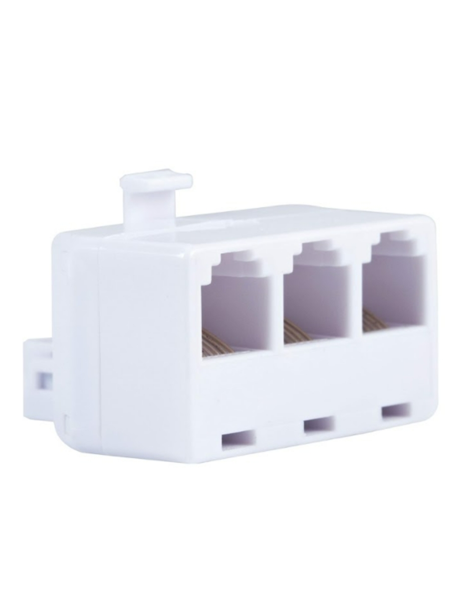 ADAPTADOR GE TRIPLEX BLANCO 76160.