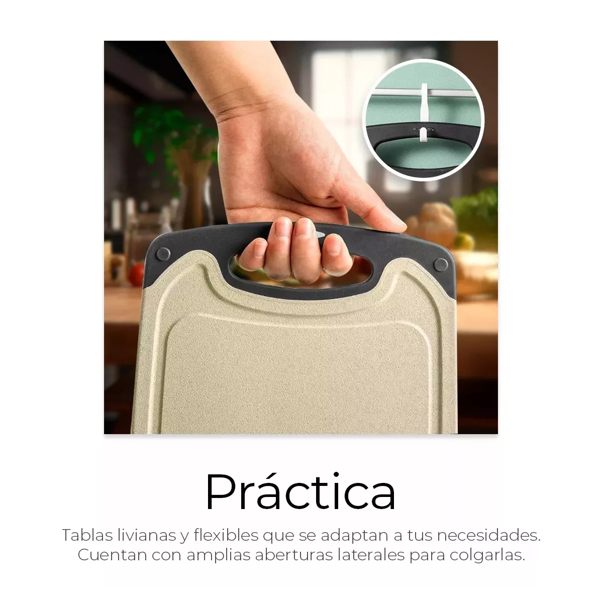 Tabla De Cocina Para Picar Cortar Alimentos Set 3 Piezas