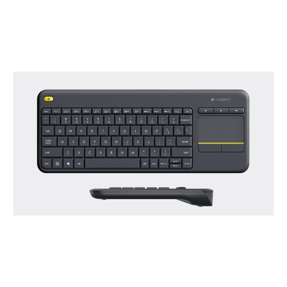 TECLADO LOGITECH K400 PLUS C/TOUCHPAD USB UNIFYING BLACK.