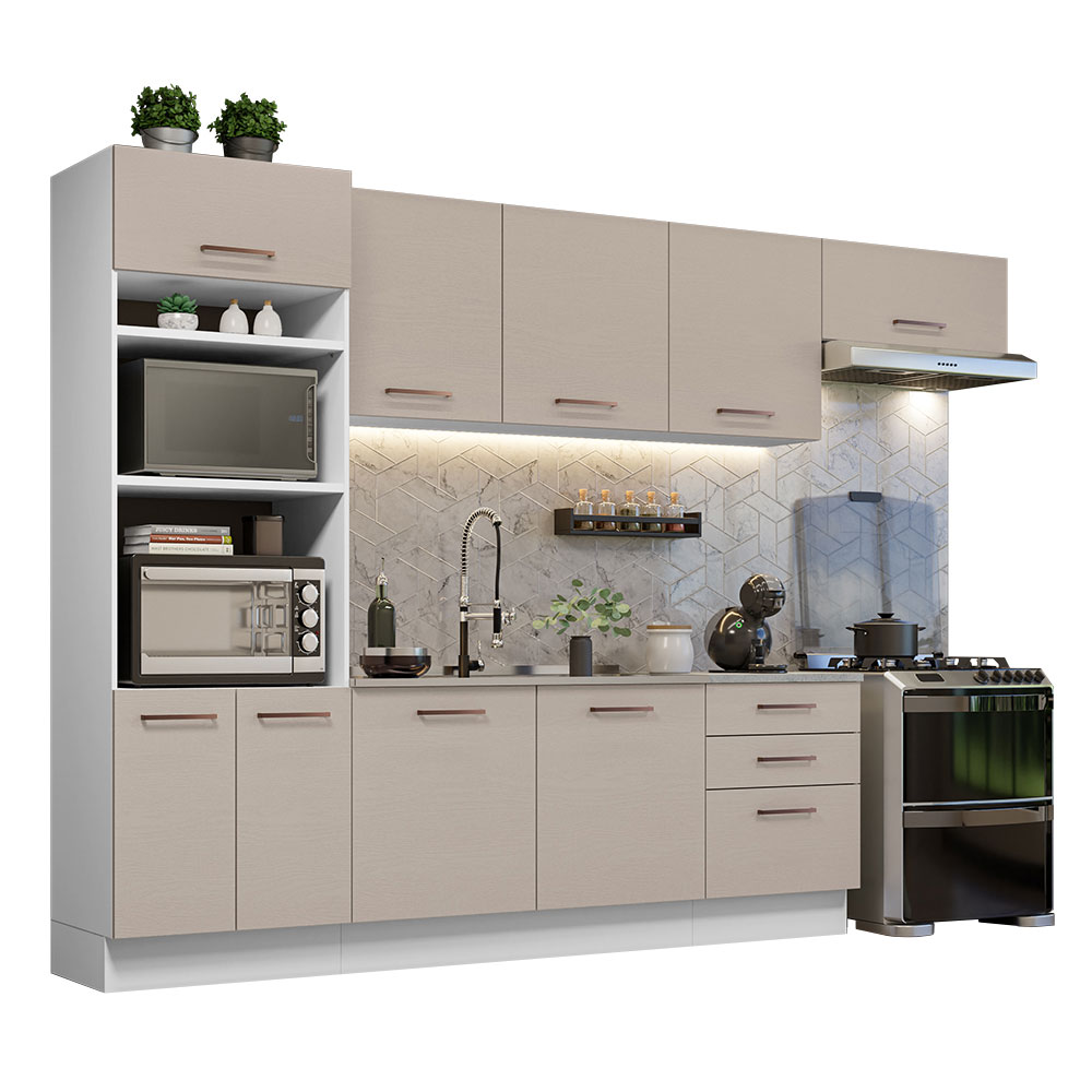 Cocina Integral Completa Modular Madesa Agata 330cm BC 01.