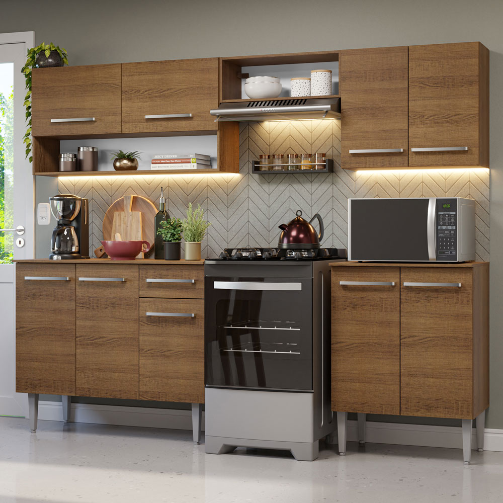 Cocina Integral Completa Modular Madesa Emilly 229cm MM 15.