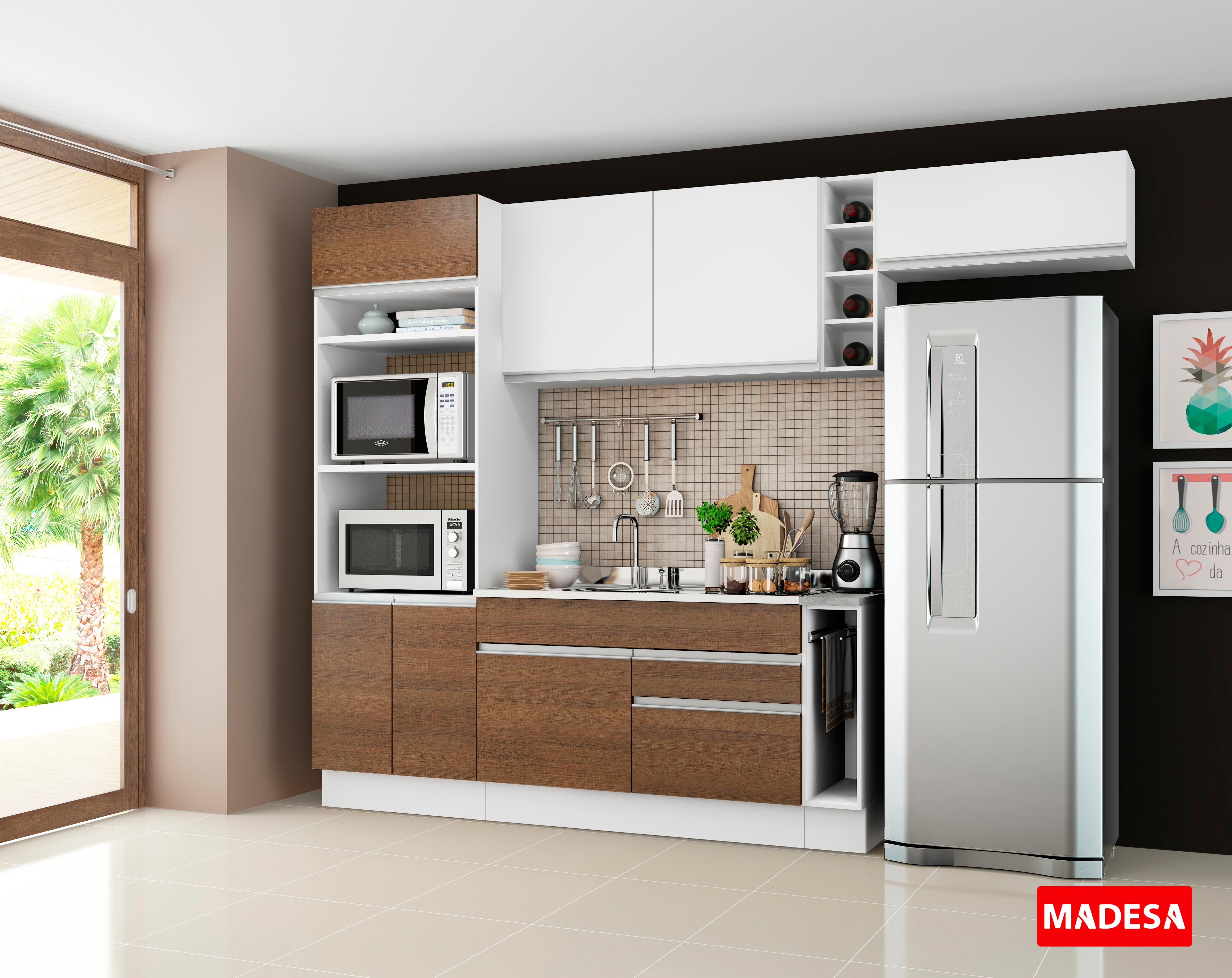 Cocina Integral Completa Modular Madesa Glamy 290cm MB.