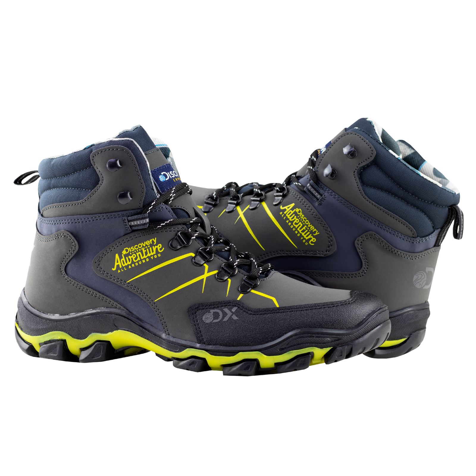 Botas Para Hombre Camping Semi Senderismo Outdoor Discovery 2383 Gris ...