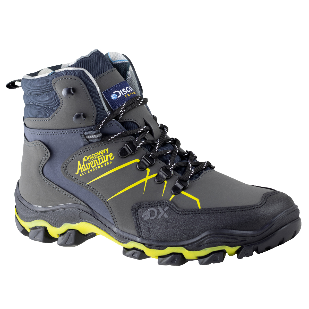 Botas Para Hombre Camping Semi Senderismo Outdoor Discovery 2383 Gris ...