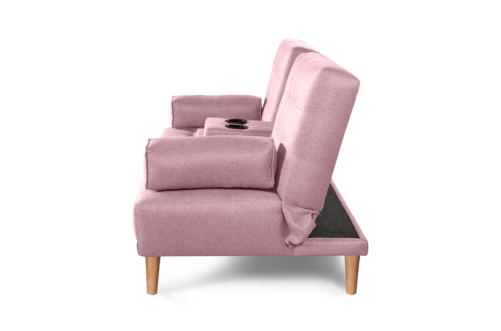 Sofá Cama De Lino Palo De Rosa Makora Modelo Queen