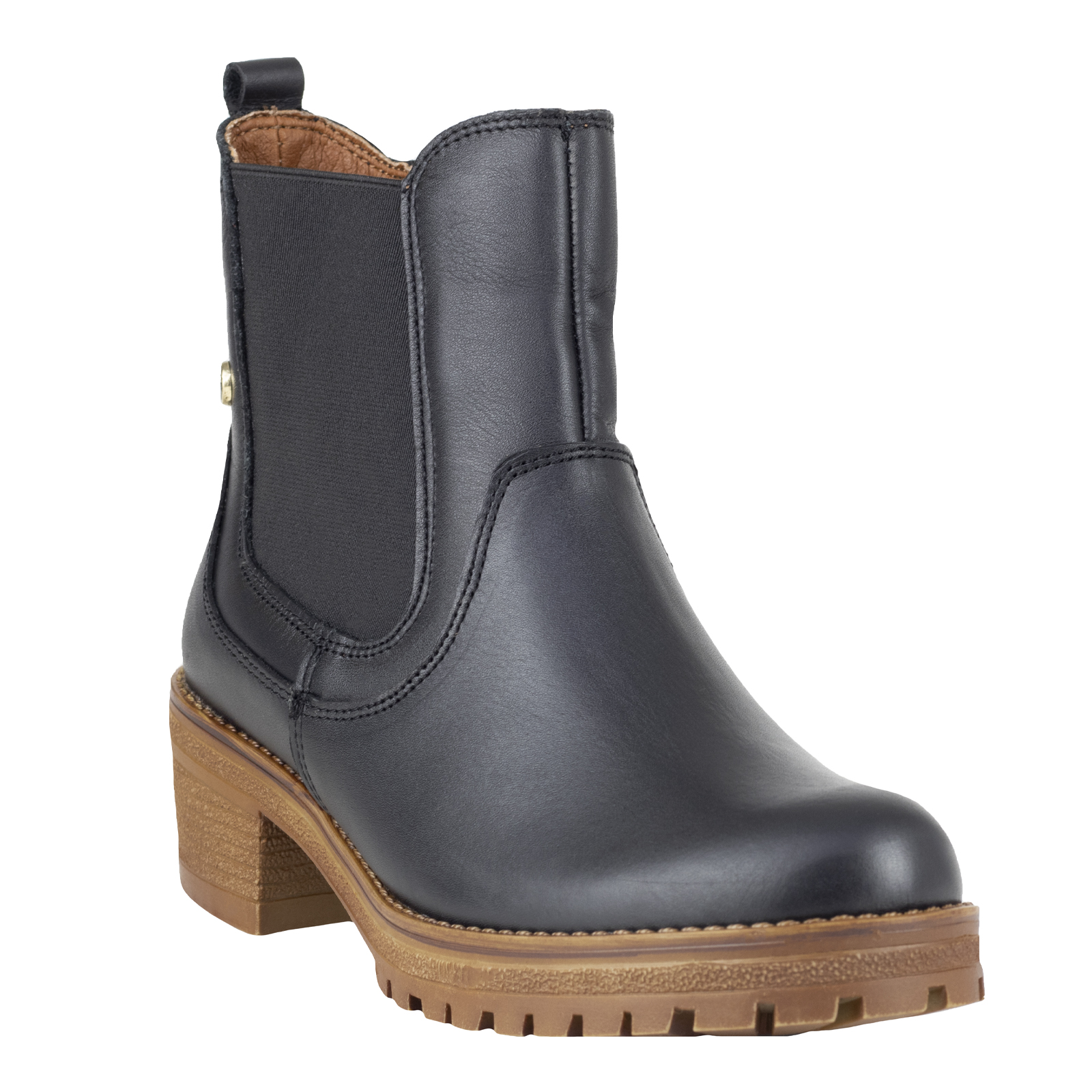 Botines Chelsea Mujer Verde Tabaco 7153 Negro Tipo Vaquero.