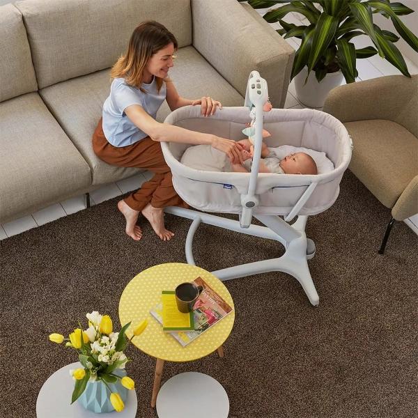 Chicco Cuna Baby Hug 4 En 1 Multifuncional Musical Stone