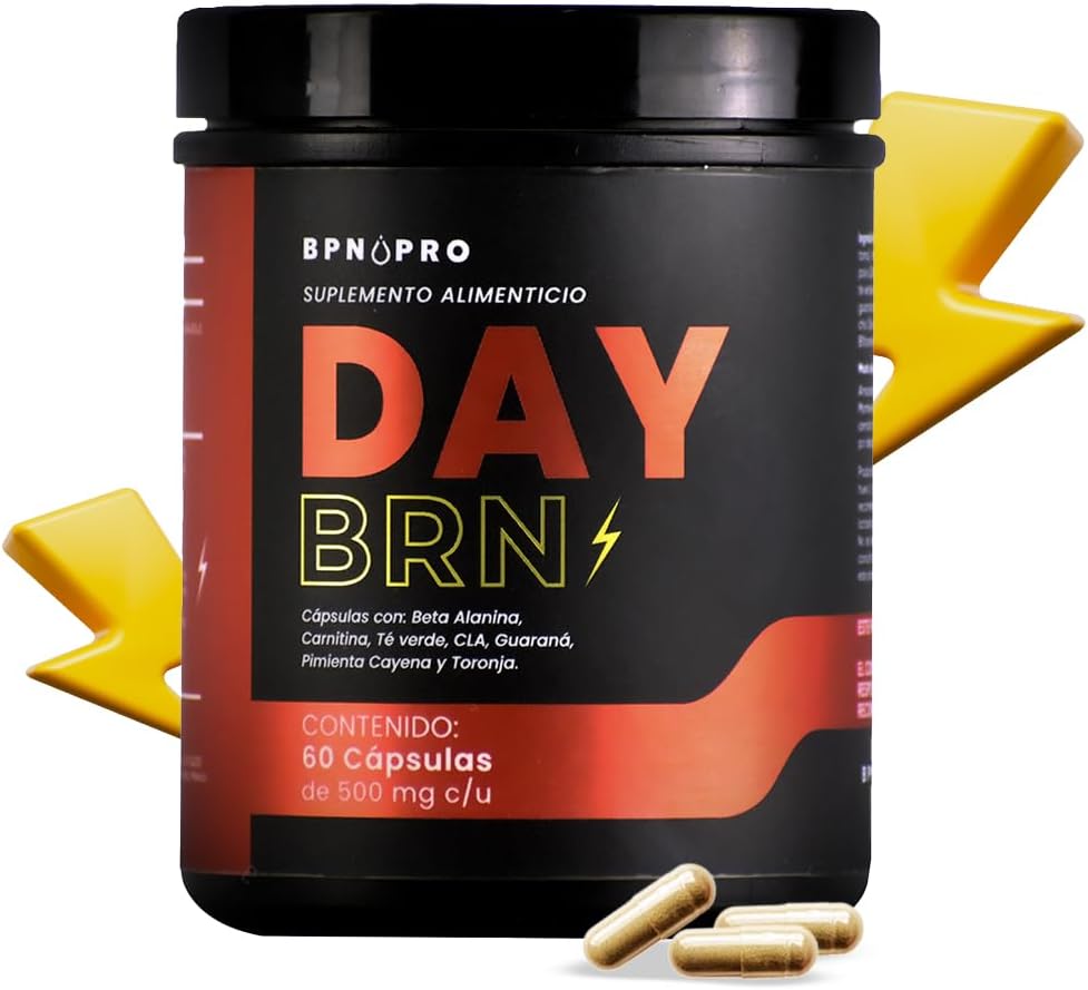 Termogénico Natural Carnitina Cafeina Cla Guarana Impulso de Energía y ...