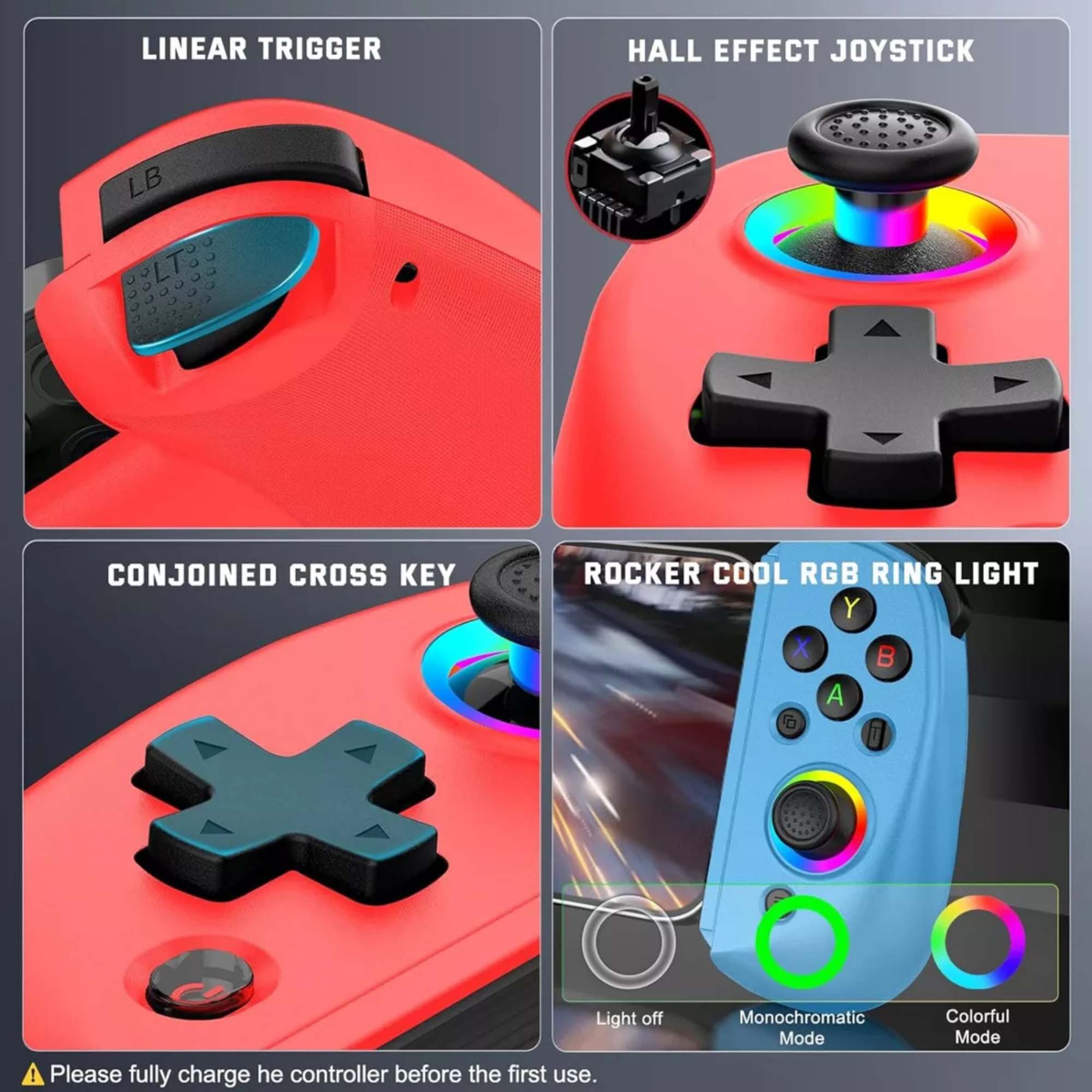 Control Gamepad Bsp D8 Joystick Rgb Hall Effect Compatible Con iPhone ...