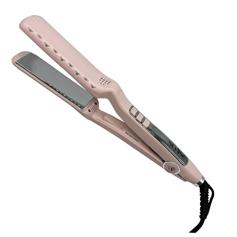 STYLISÉ Plancha de Cabello con Placas de Titanio Profesional Rosa Mod ...