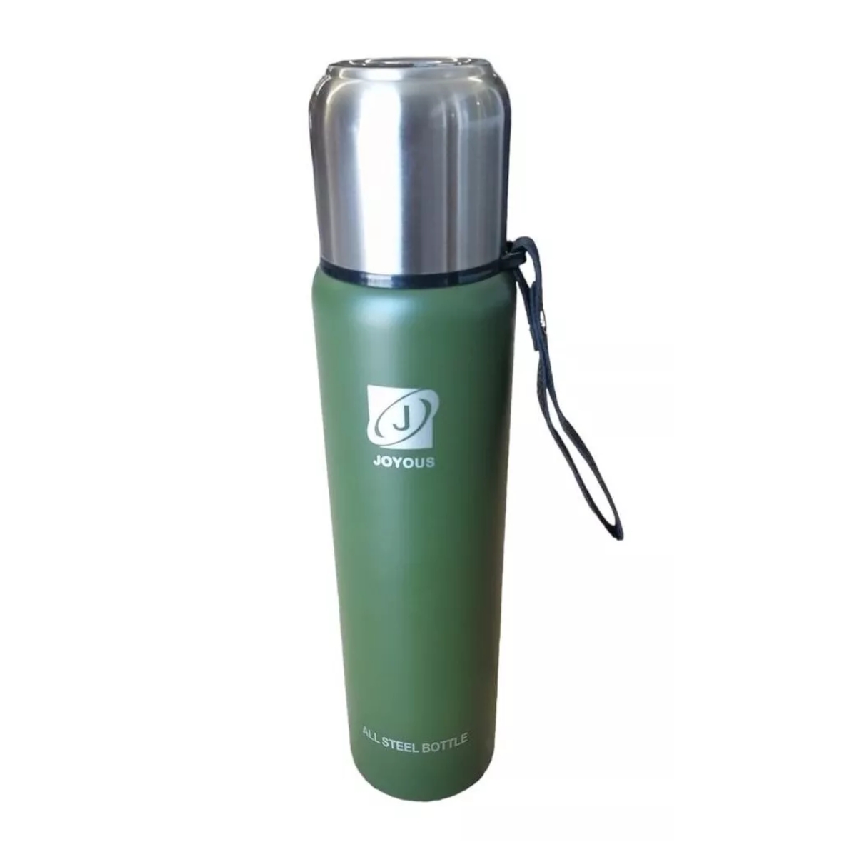 Termo de Acero Inoxidable Joyous 1Lt con Infusor Tapa Hermética con Correa.