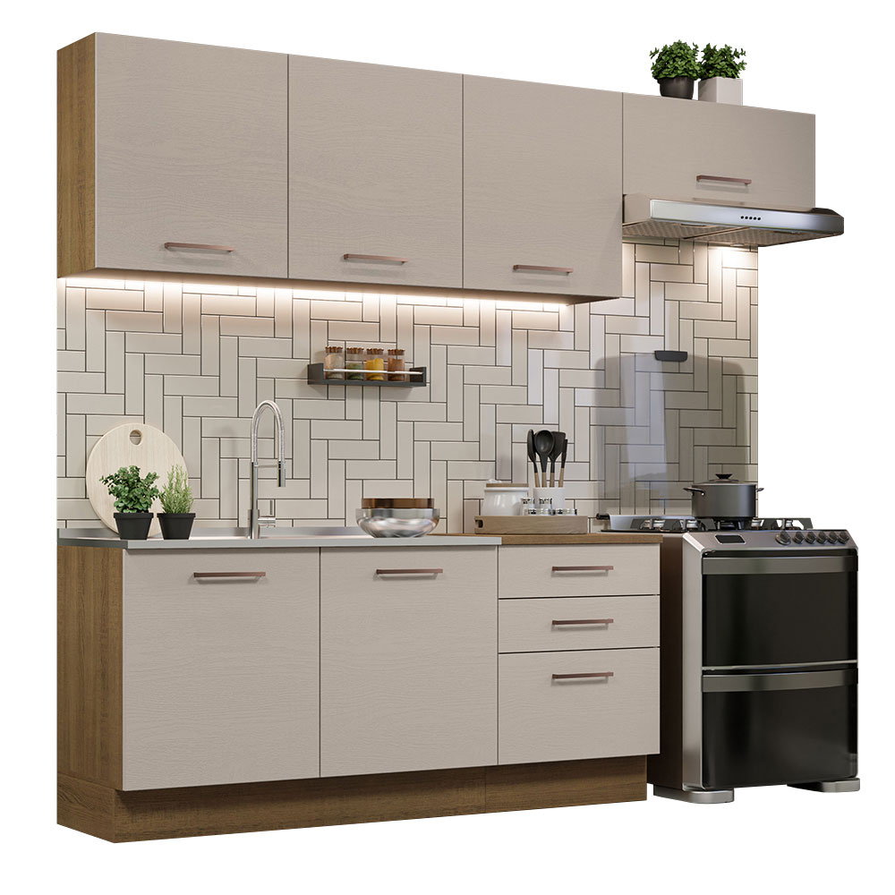 Cocina Integral Completa Modular Madesa Agata 260cm MC 02