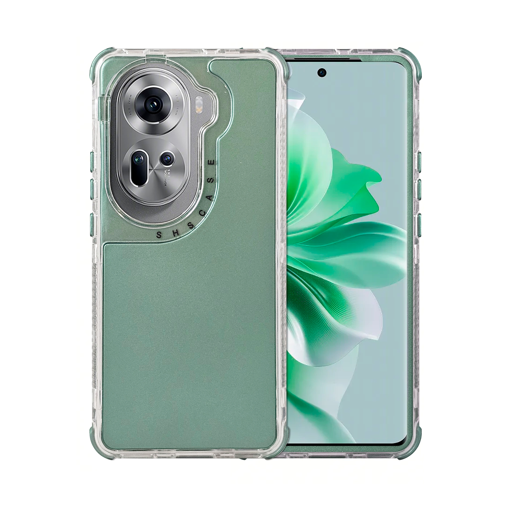 Funda Uso Rudo Rainbow 360 Verde Para Oppo Reno 11 5G