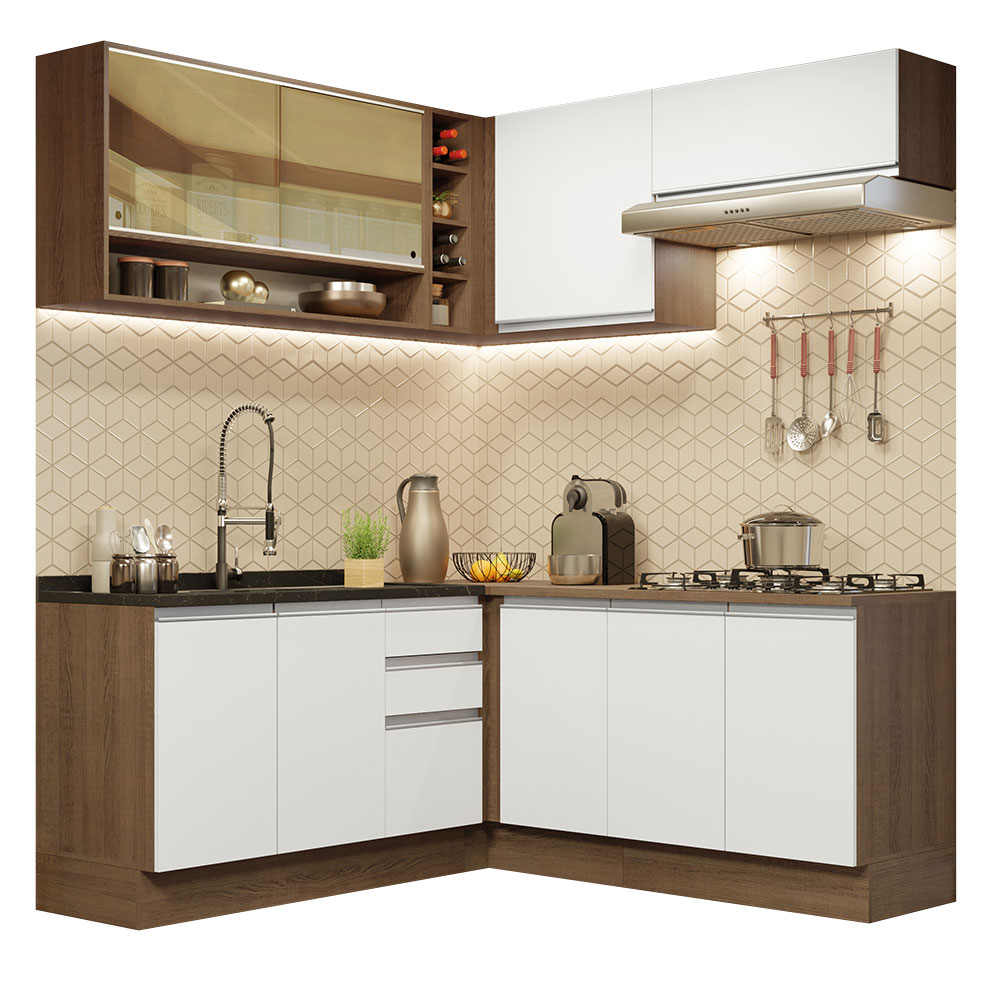 Cocina Integral Completa Modular Madesa Glamy 329cm MB