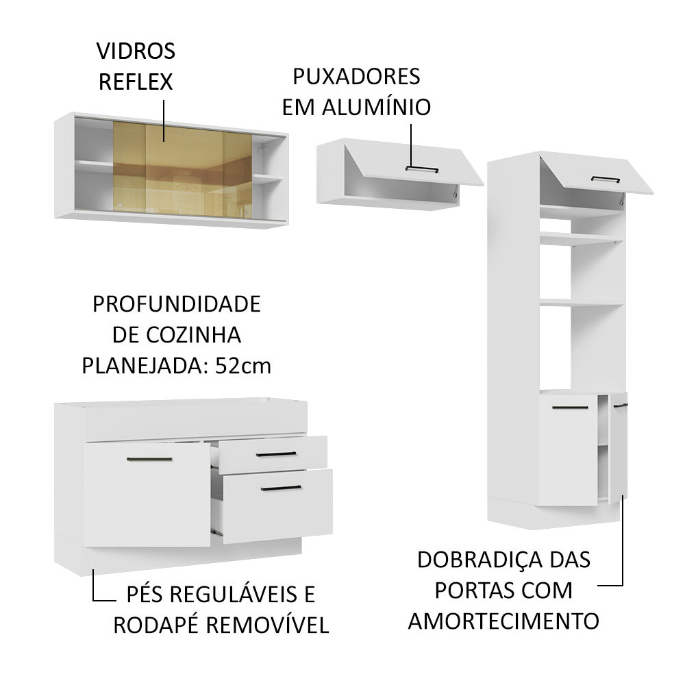 Cocina Integral Completa Modular Madesa Agata 270cm BB