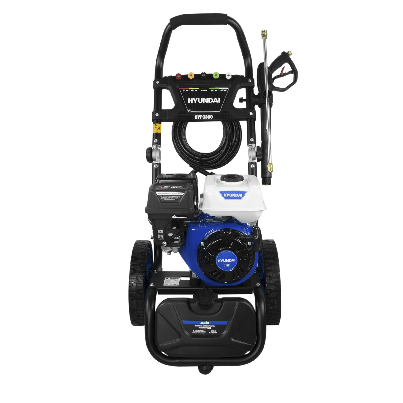 HIDROLAVADORA HYUNDAI AXIAL 7 HP 3200 PSI 220 BAR C/BASE ABATIBLE - HYP3300