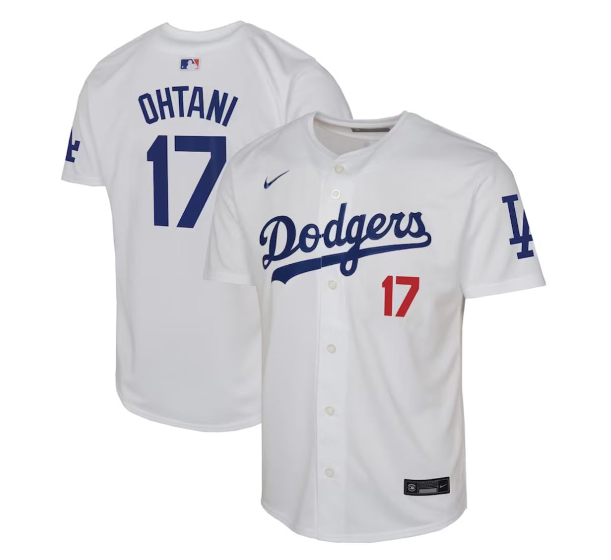 Maravilloso! Jersey Beisbol Dodgers Los Angeles BORDADO Blanco Ohtani ...