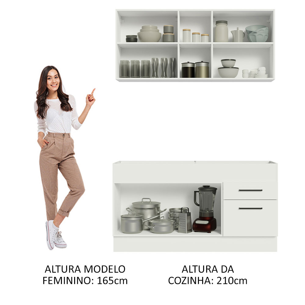 Cocina Integral Completa Modular Madesa Agata 150cm BB