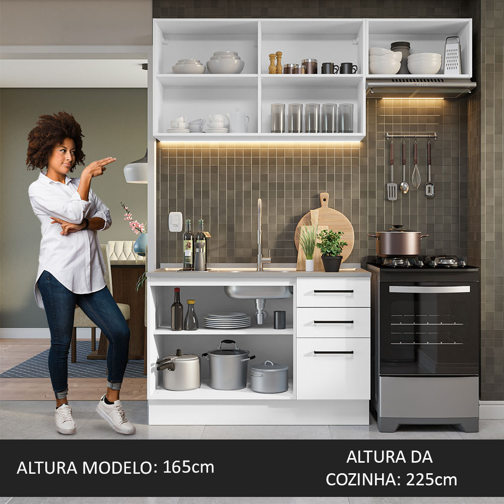 Cocina Integral Completa Modular Madesa Agata 180cm BB