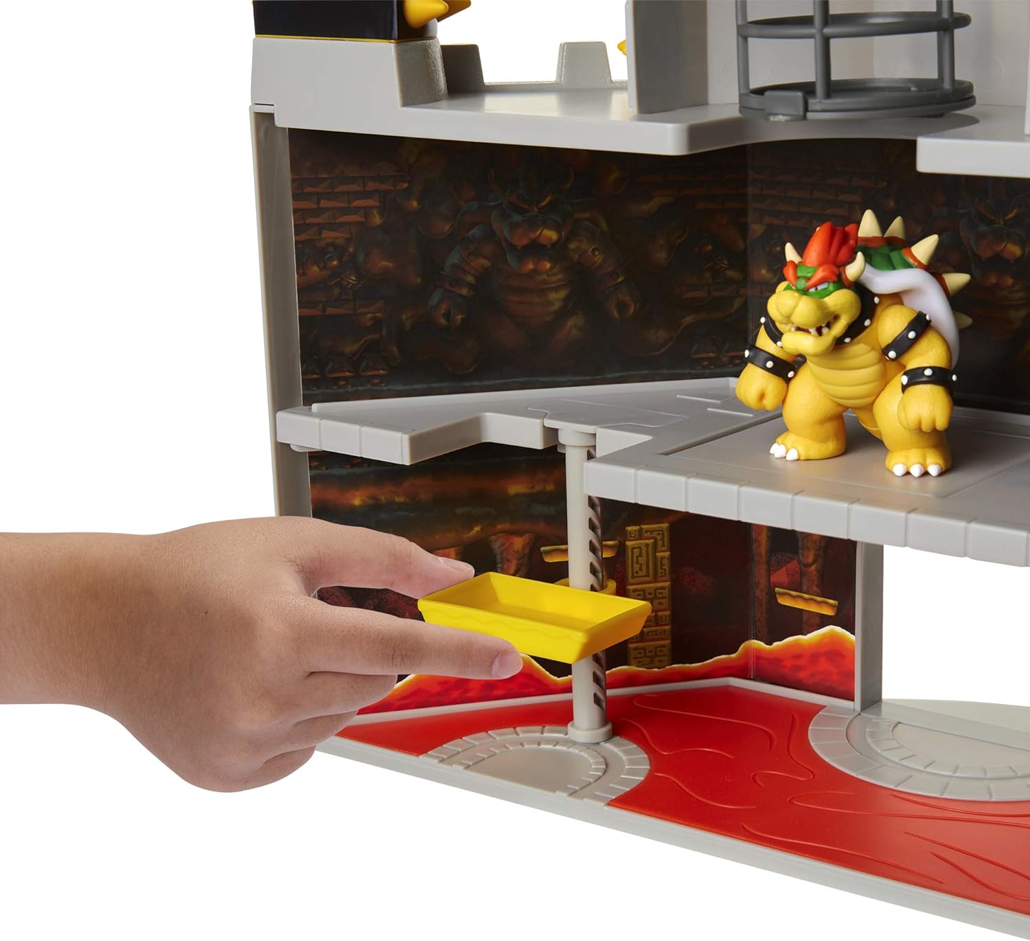 Figura Nintendo Bowsers Castle Super Mario Deluxe Exclusiva Bowser ...