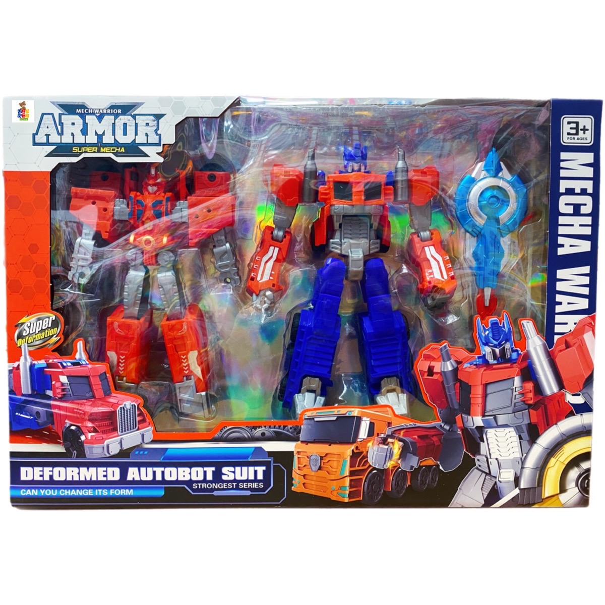 Transformer Robot Autobot Figura Con Accesorios 2en1