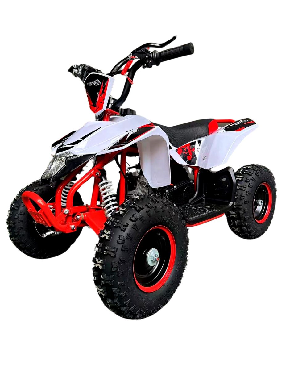 Motocicleta Infantil Shahoma ATV05 Cuatrimoto 49cc Roja y Blanca