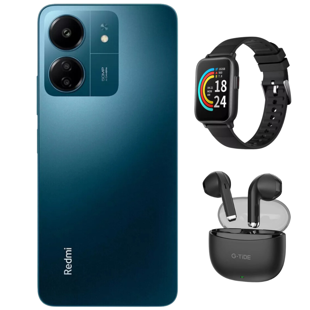 Combo de Celular Xiaomi Redmi 13c 8gb Ram 256gb Con Smartband Y ...