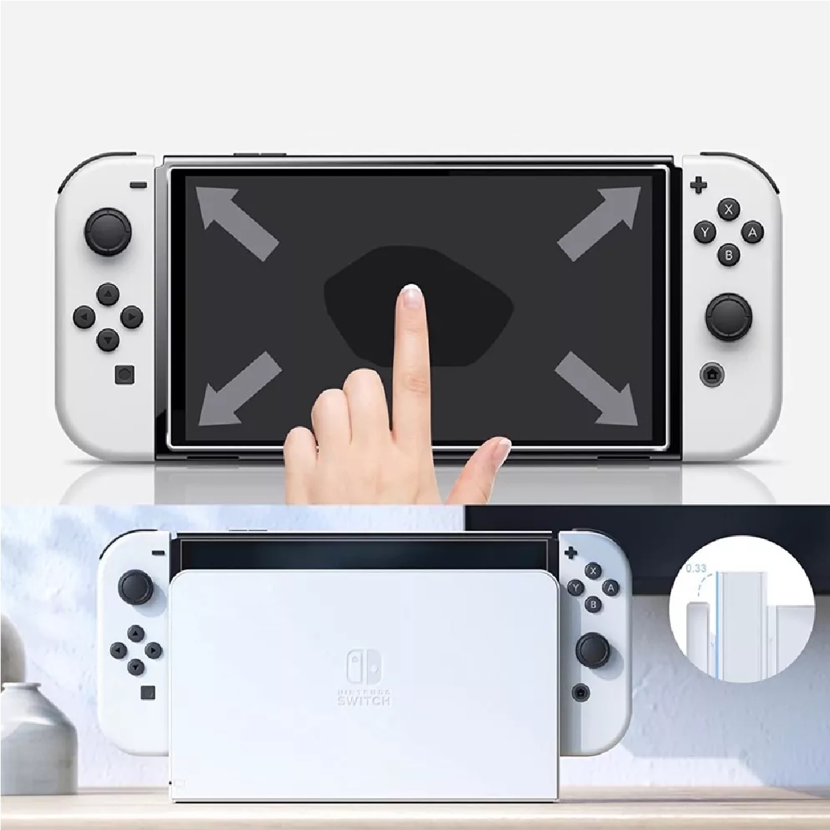 Estuche Protector Para Nintendo Switch Oled, 17 Piezas